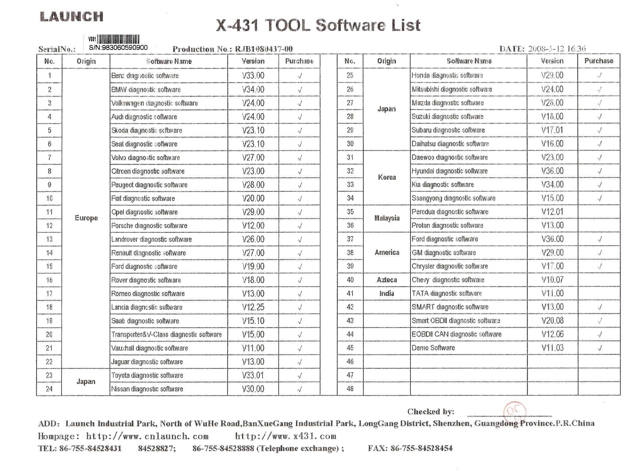 Estpresto - X 431 TOOL